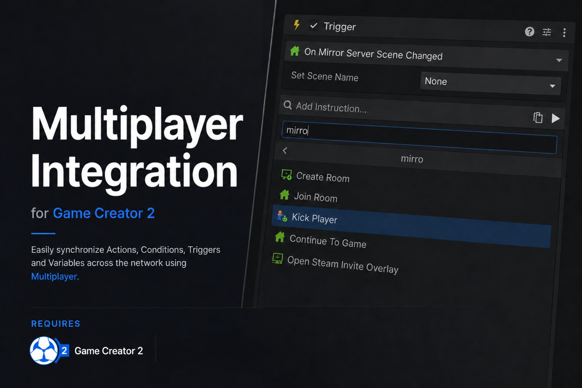 Multiplayer Integration for Game Creator 2 | ネットワーク | Unity Asset Store