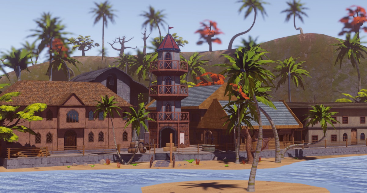 Medieval Harbour Modular Environment | 3D Fantasy | Unity Asset Store