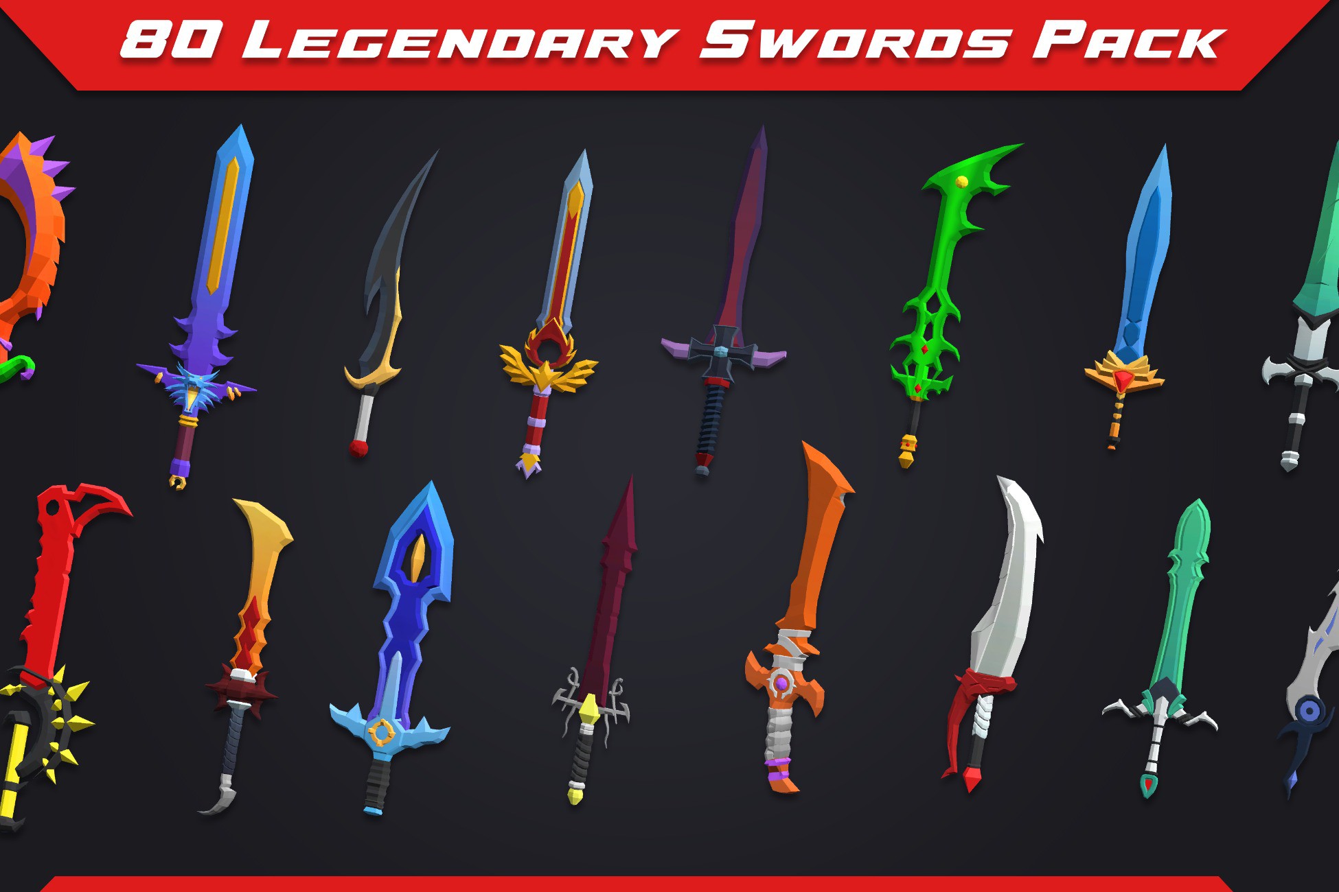 Swords Pack - Legendary Swords | 3D Weapons | Unity Asset Store