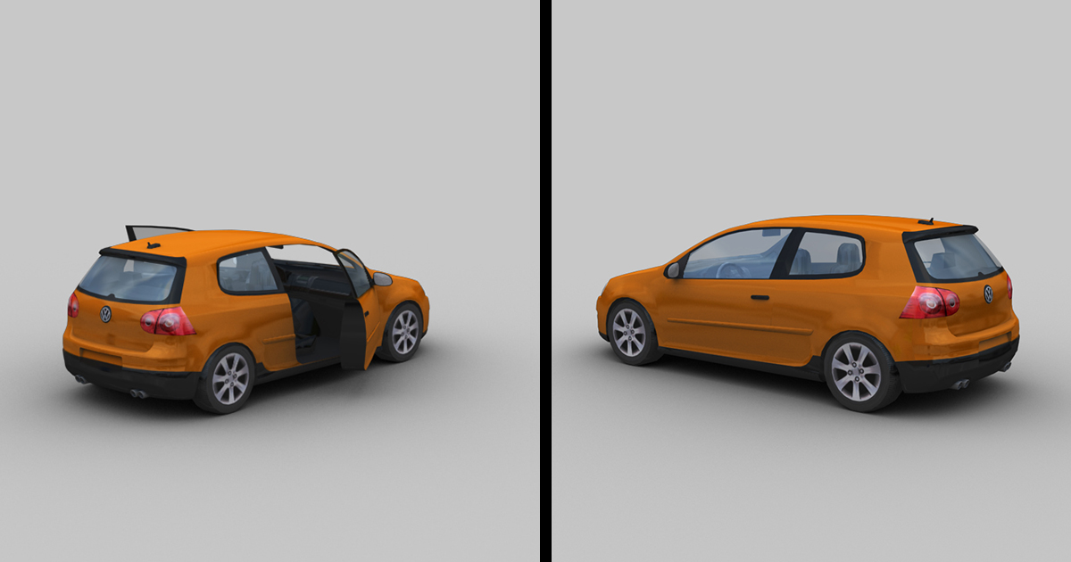 Car with Interior 23 | 3D Land | Unity Asset Store