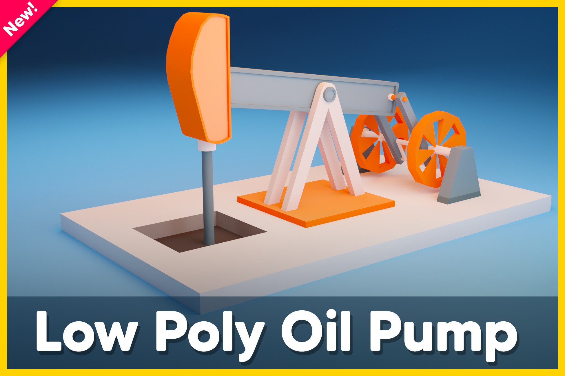 Low Poly Animated Oil Pump | 3D Industrial | Unity Asset Store