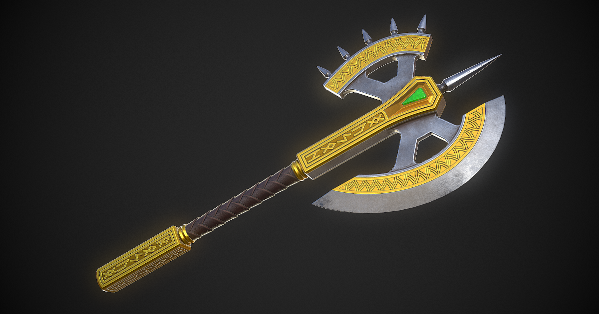 Fantasy Axe 04A | 3D Weapons | Unity Asset Store