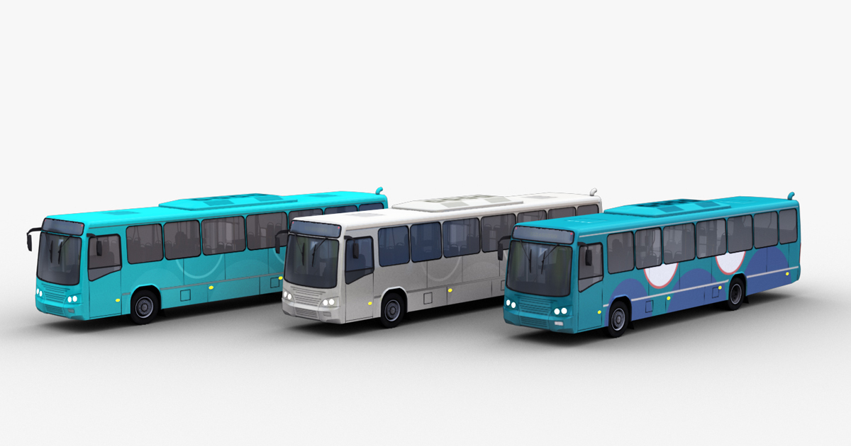 City Bus with Interior 5 | 3D Land | Unity Asset Store