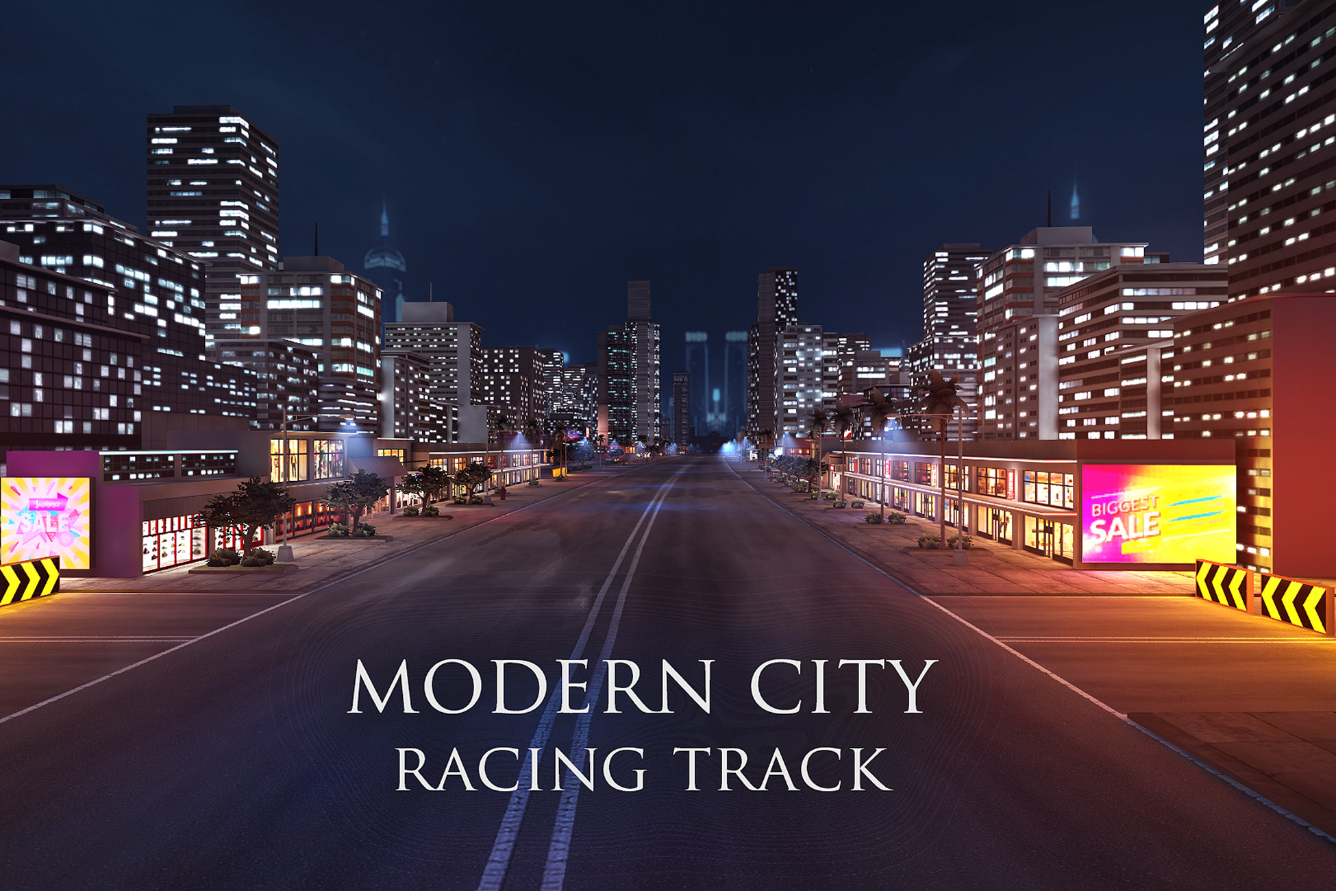 Modern City - Racing Track | 3D Urban | Unity Asset Store