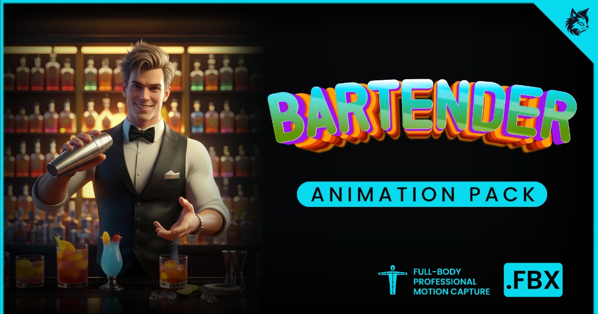 Bartender Animation Pack | 3D Animations | Unity Asset Store