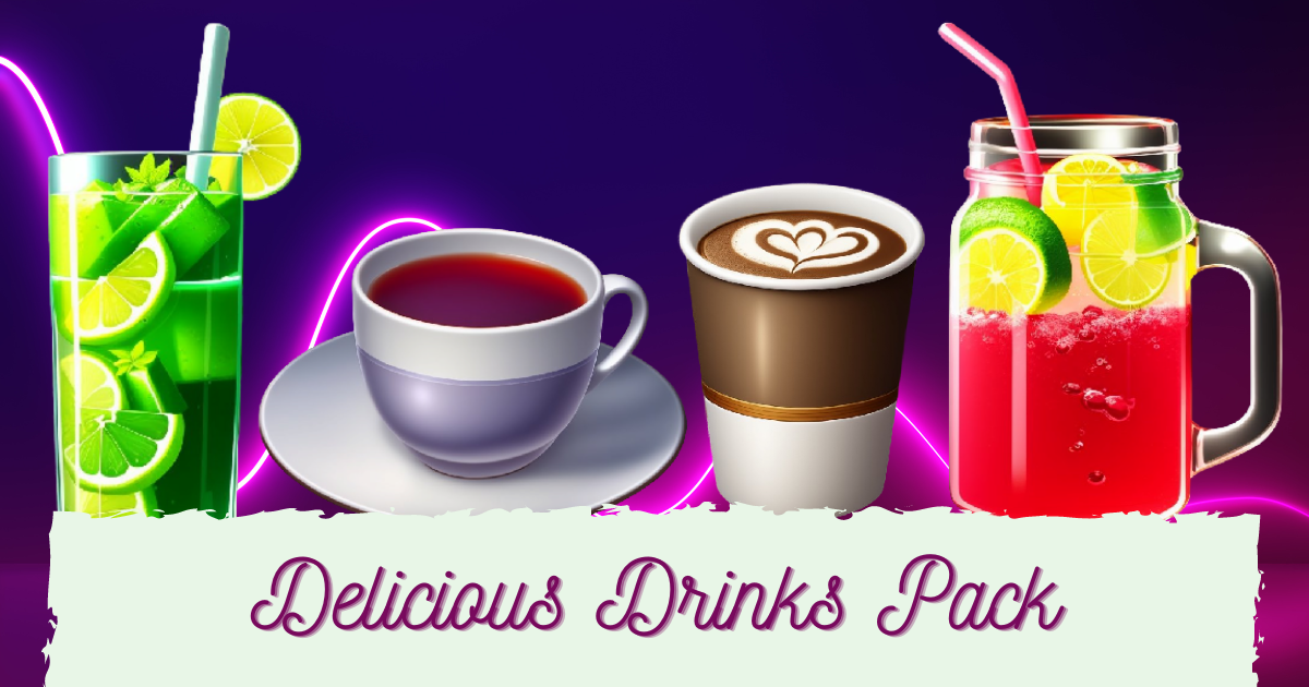 2D Drink Icons Pack - 33 Transparent Game Assets | 2D 아이콘 | Unity Asset ...