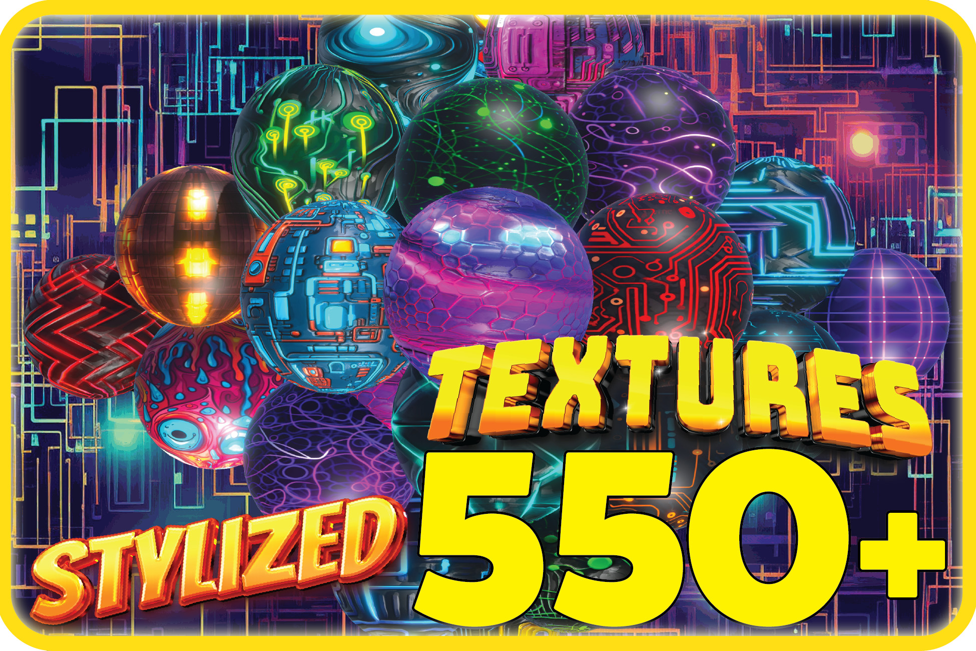 550+ Cyberpunk Material Collection Vol 2 | 2D Textures & Materials ...