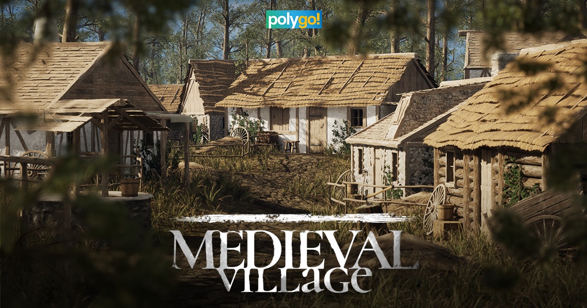 Medieval Village - A Middle Ages Environment Pack, Buildings Kit | 3D ...