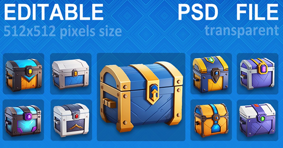 2d Chest | 2D Icons | Unity Asset Store