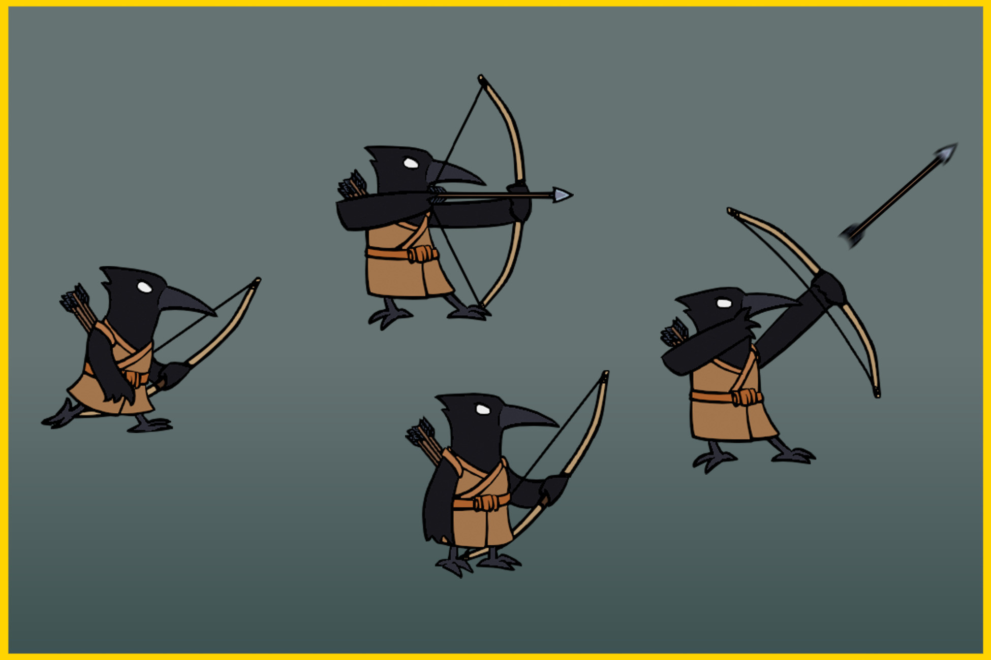 Crow - Animated Hand drawn character | 2D Characters | Unity Asset Store
