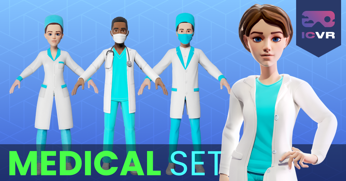 Casual Medical Set | 3D Characters | Unity Asset Store
