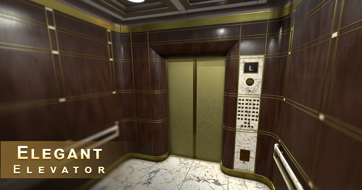 Elegant Elevator | 3D Props | Unity Asset Store