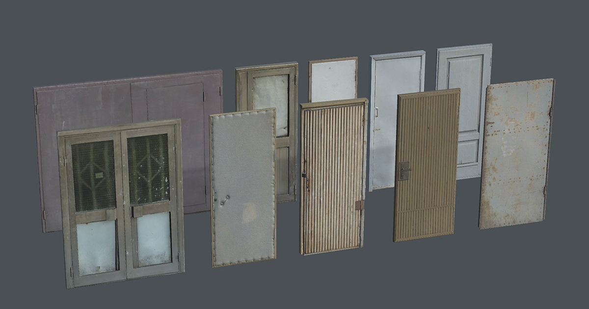 Doorset Scan 01 | 3D Urban | Unity Asset Store