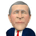 George Bush caricature