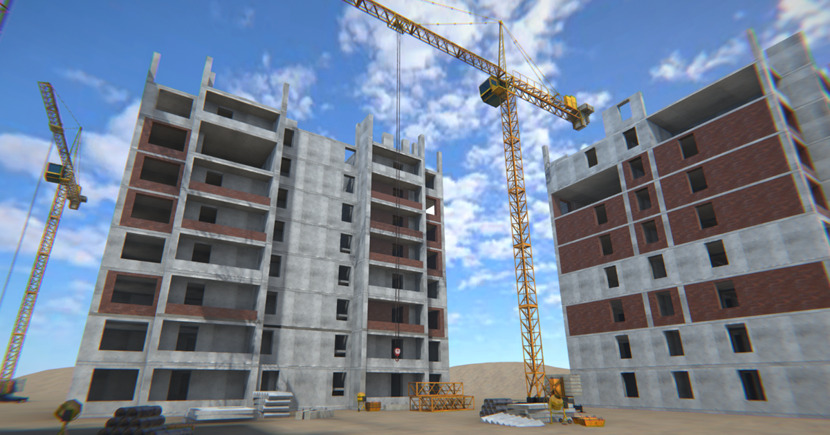 Construction site - modular exterior and props | 3D Industrial | Unity ...