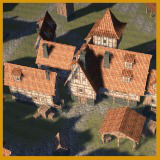Modular Medieval Houses Pack