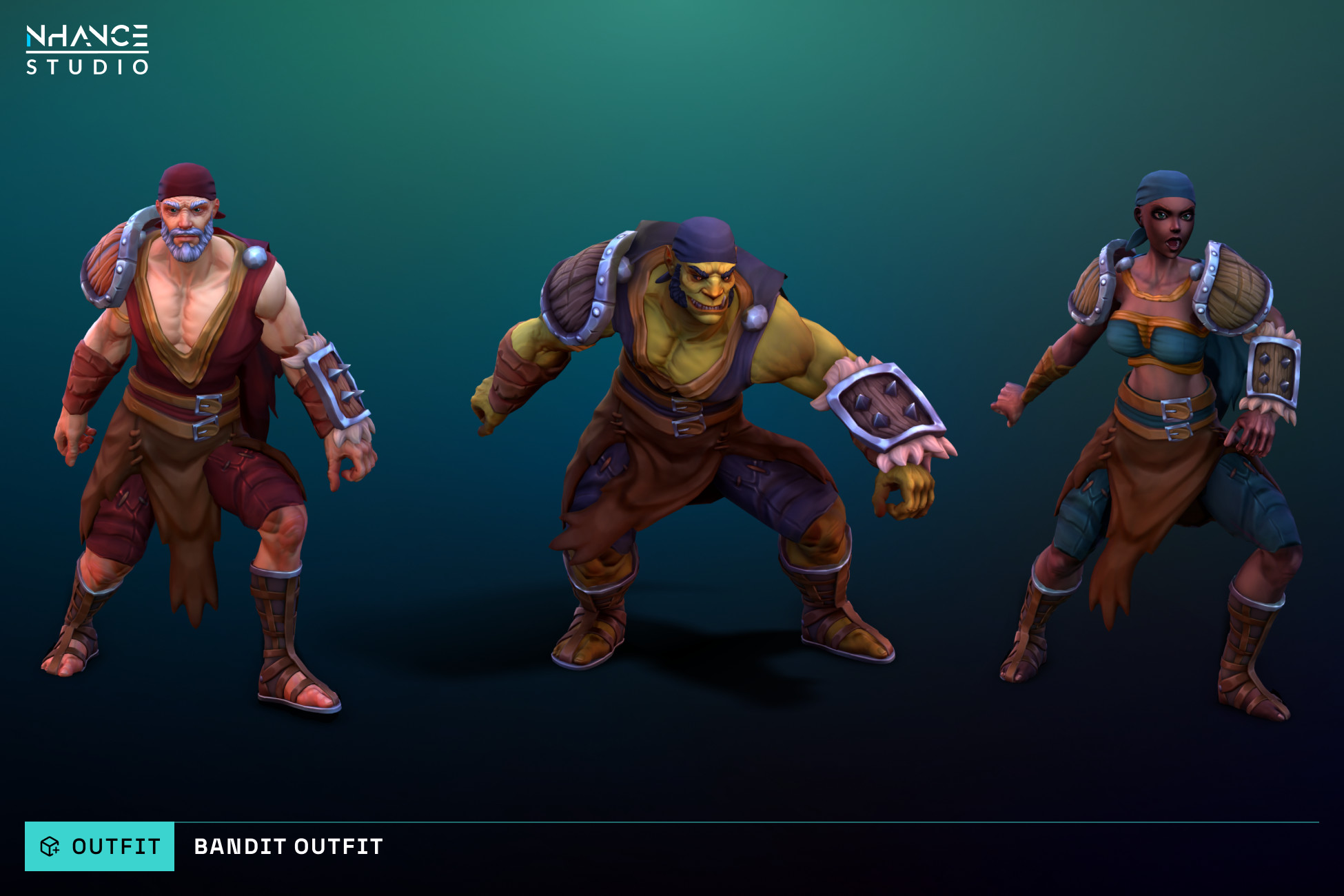 Stylized Bandit Outfit | 3D Characters | Unity Asset Store