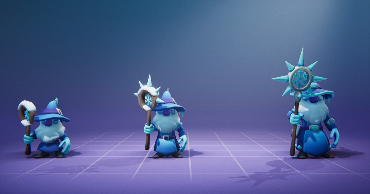 Ice Mage Family - Character + Animations | 3D Humanoids | Unity Asset Store