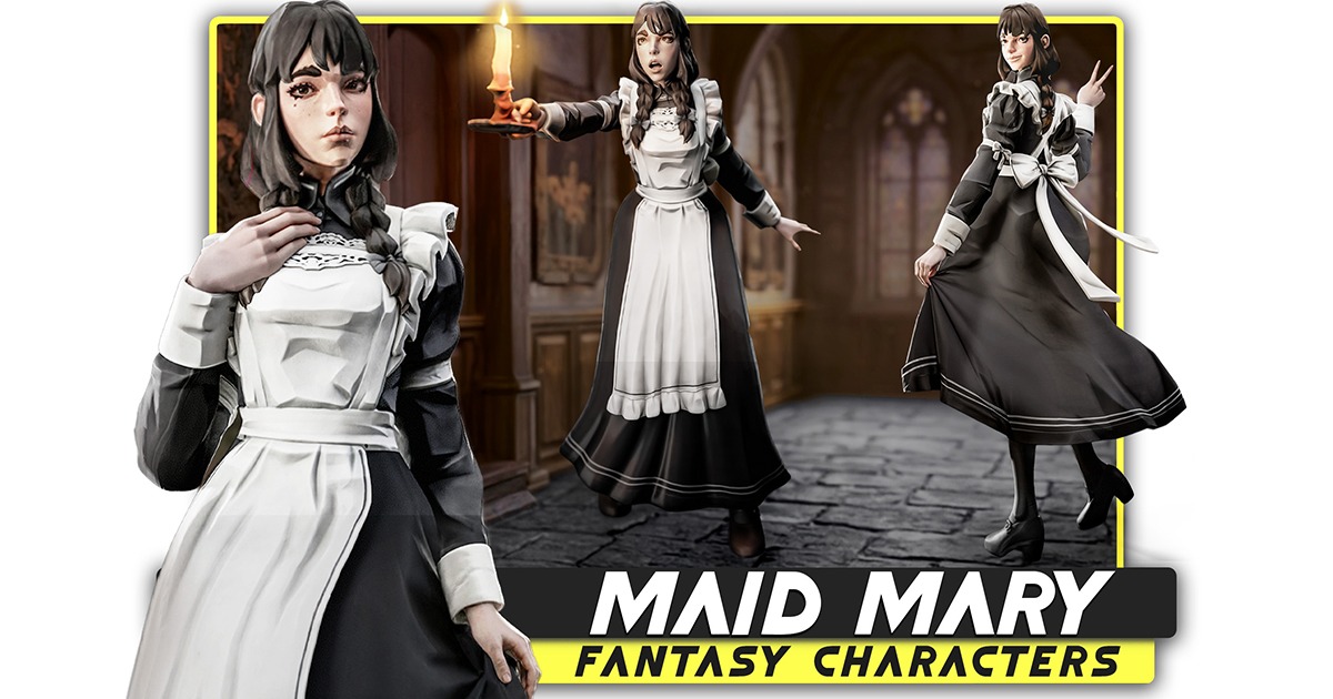 Maid - Housekeeper Mary- Stylized Fantasy Character | Characters ...