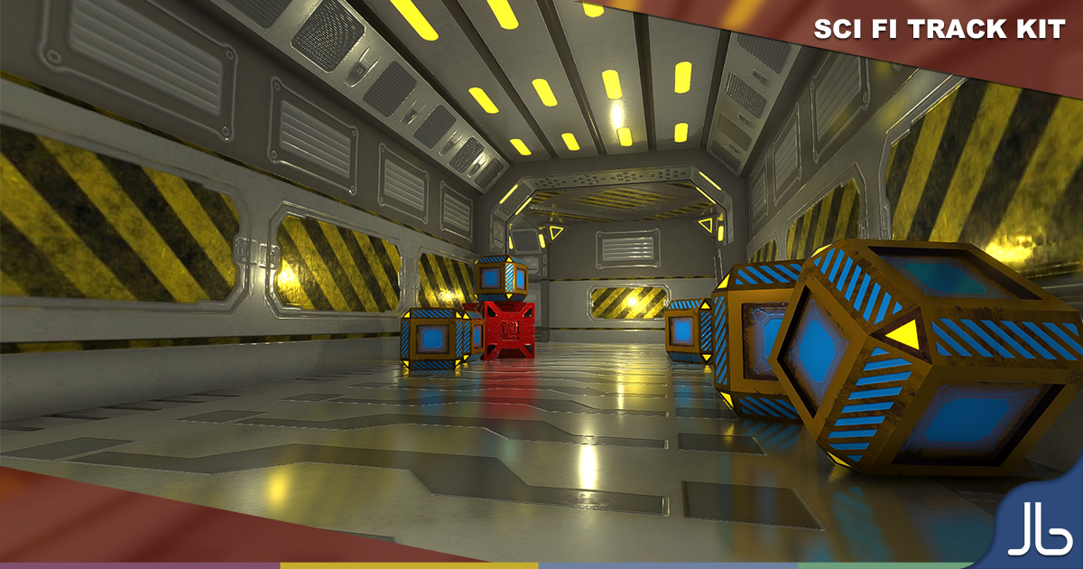 Sci fi Track Kit (HQ) | 3D Sci-Fi | Unity Asset Store