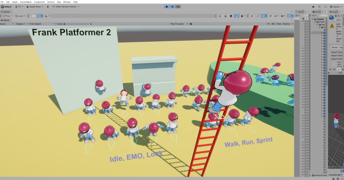 Frank Platformer 2 | 3D Animations | Unity Asset Store