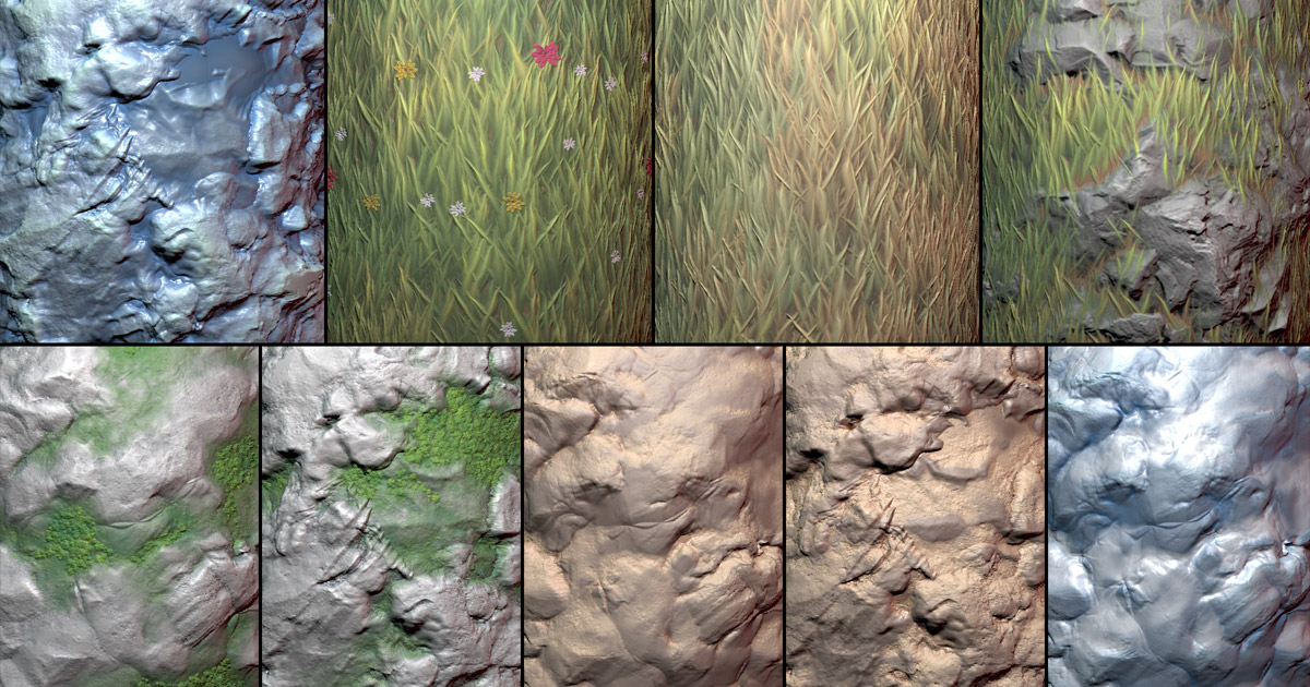 Another Stylized Material Collection 3 | 2D Textures & Materials ...