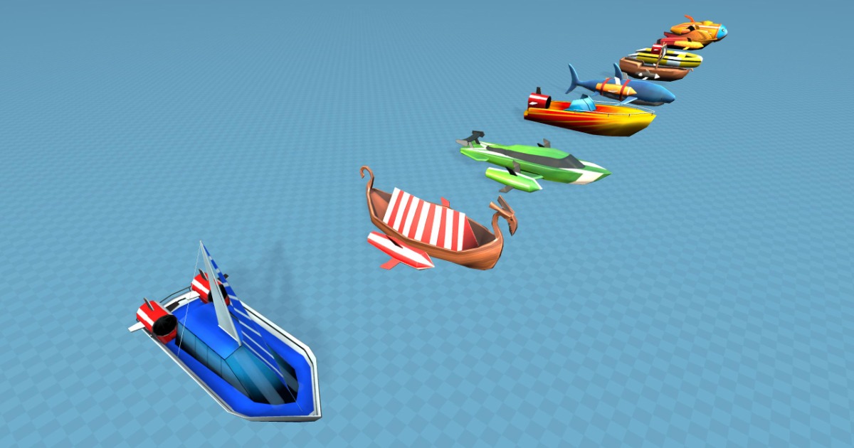 Boats and Ships Pack Stylized Cartoon Mobile Friendly | 3D Sea | Unity ...