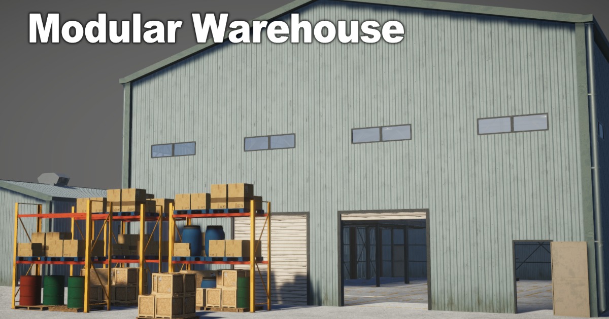 urp warehouse modular pack | 3D Industrial | Unity Asset Store