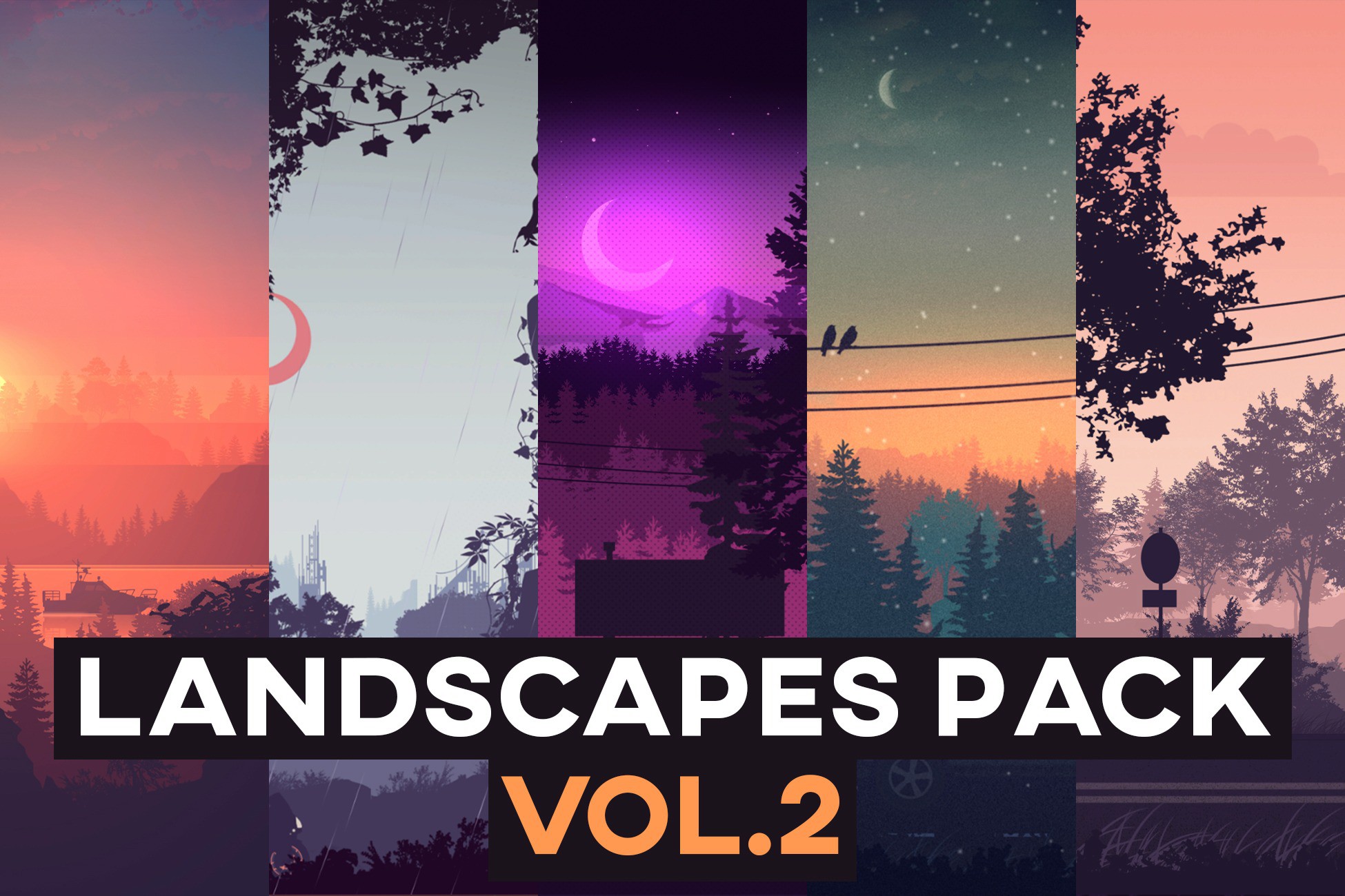Landscapes Pack Vol 2 | 2D Environments | Unity Asset Store