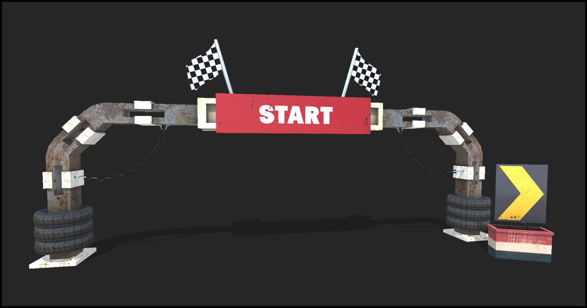 Racing Sign Boards Pack | 3D Props | Unity Asset Store