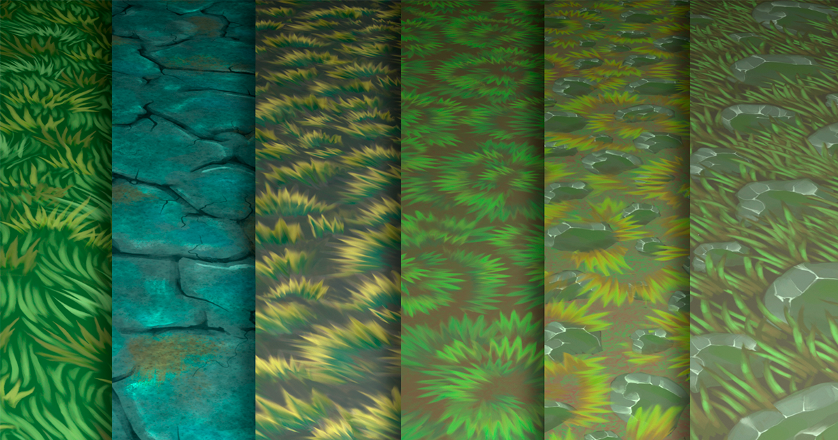 Texture Set Vol.42 Hand Painted Grass | 2D Floors | Unity Asset Store