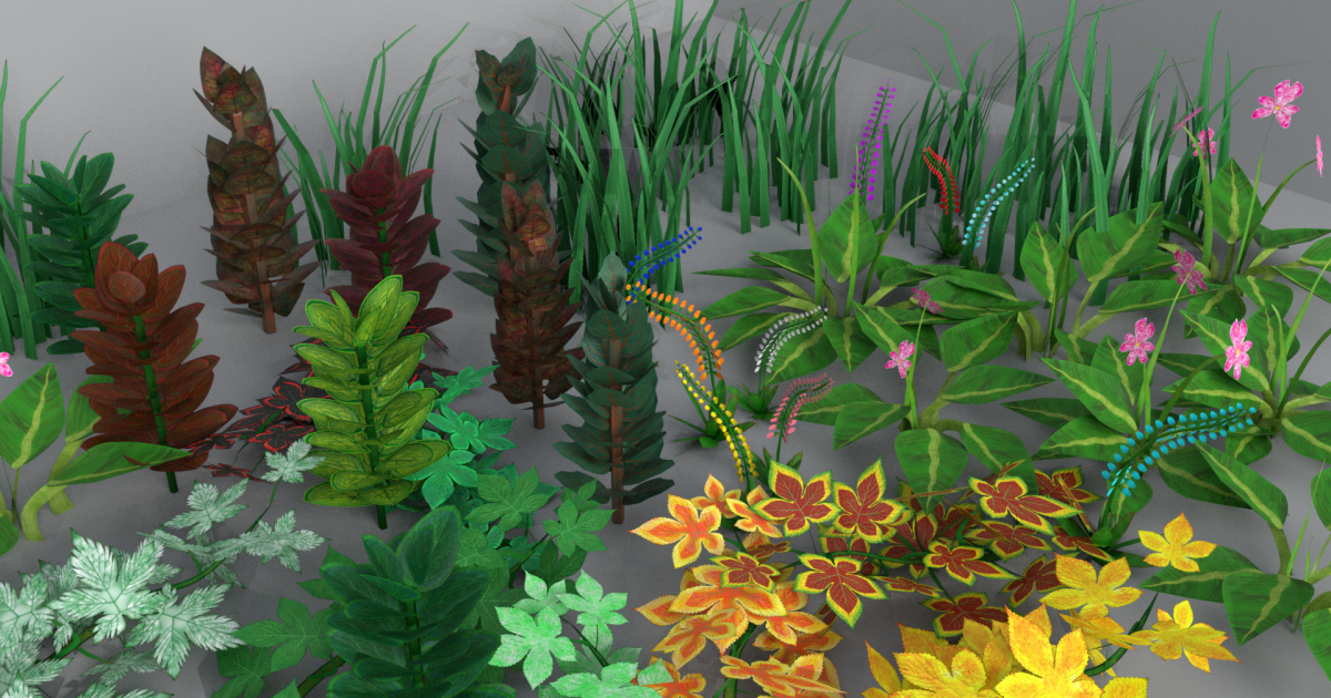 (PBR) Low-Lying Plant Pack | 3D Plants | Unity Asset Store