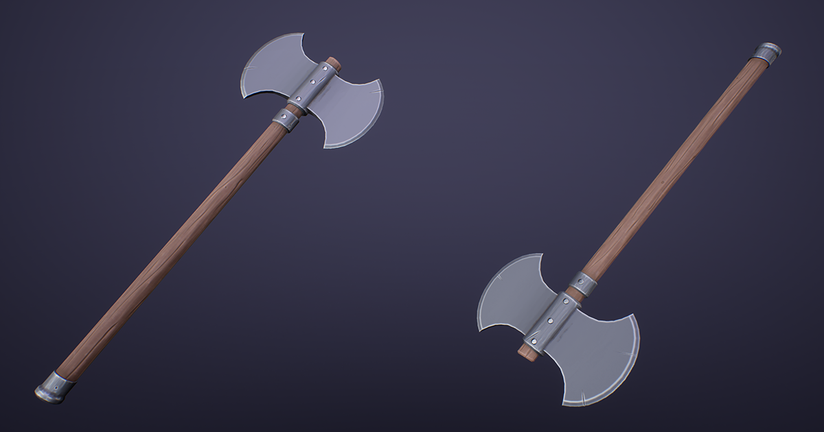 Stylized Medieval Battle Axe | 3D Weapons | Unity Asset Store