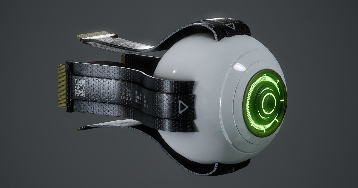 Futuristic Mechanical Eye – Sci-Fi Cybernetic Prop | 3D Props | Unity ...