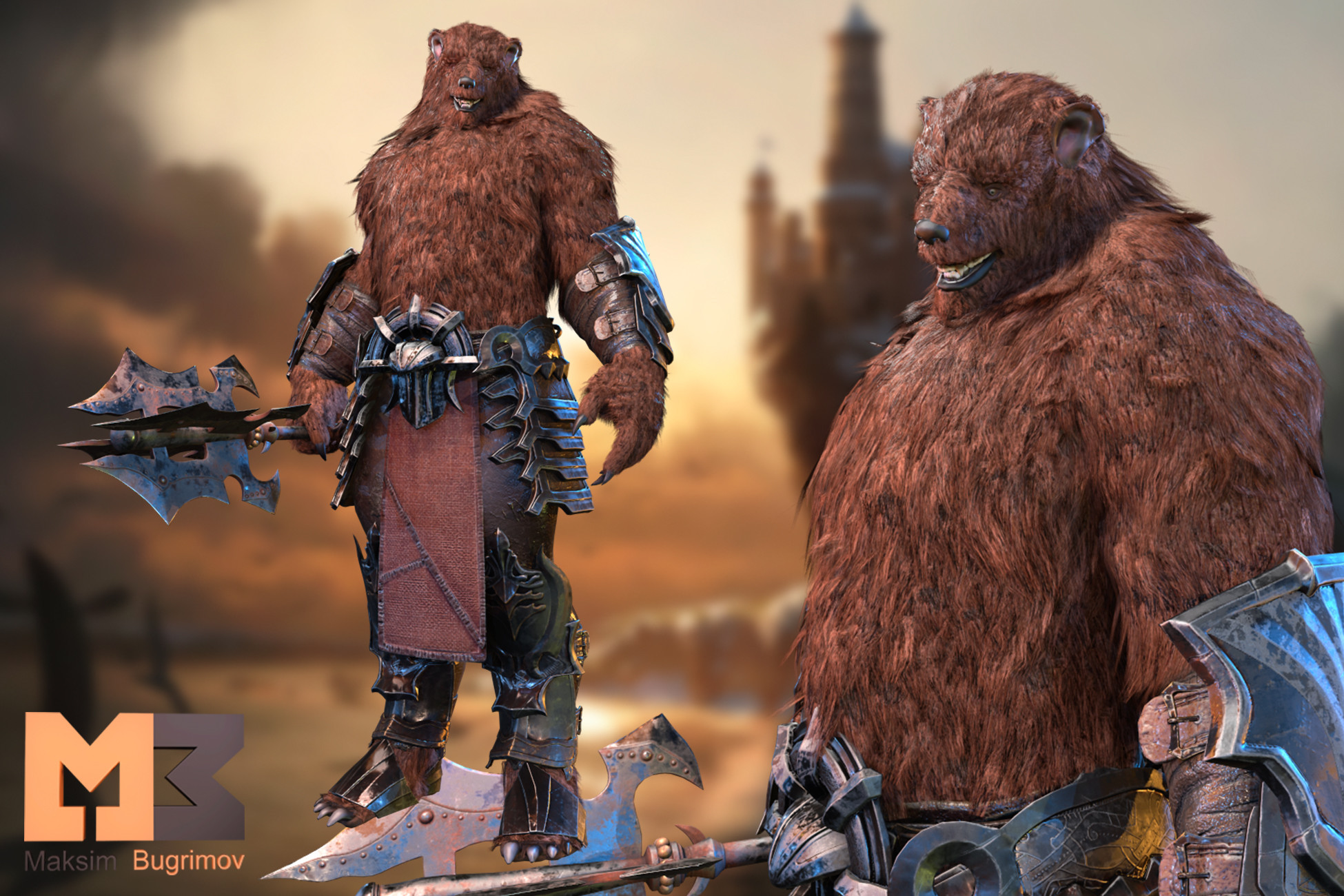 Warrior Bear | Characters | Unity Asset Store