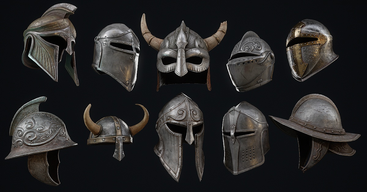 Iron Helmets | 3D Clothing | Unity Asset Store