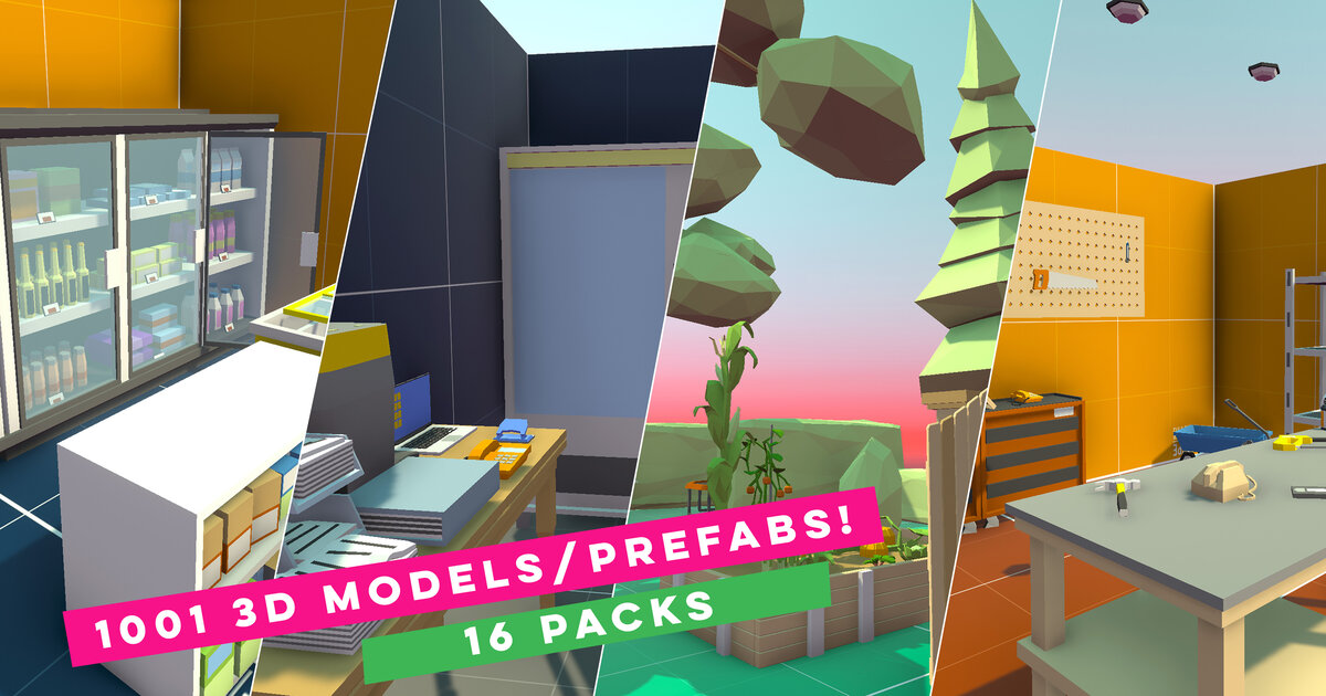 Low Poly Props Ultimate Pack | 3D Tools | Unity Asset Store