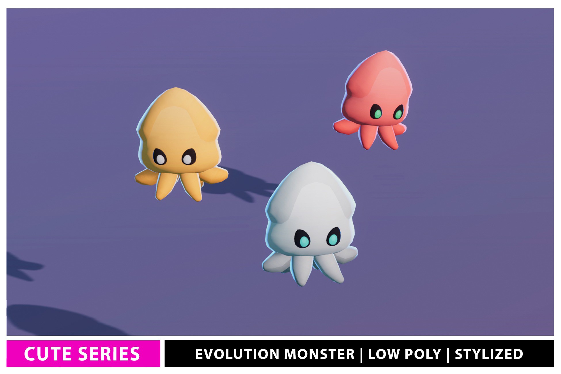 Squid Baby Cute Series | Characters | Unity Asset Store