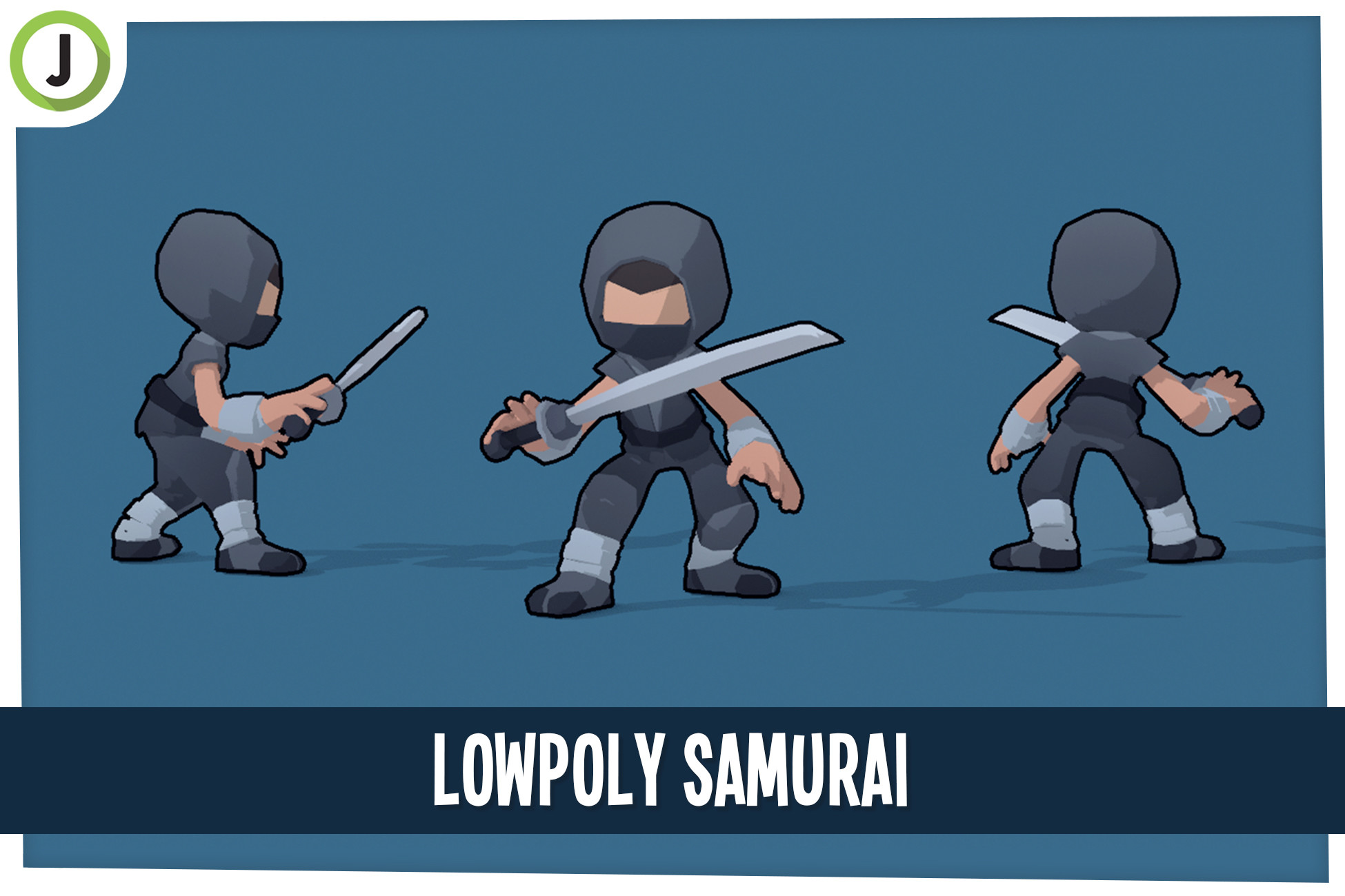 Lowpoly Samurai | 3D Characters | Unity Asset Store