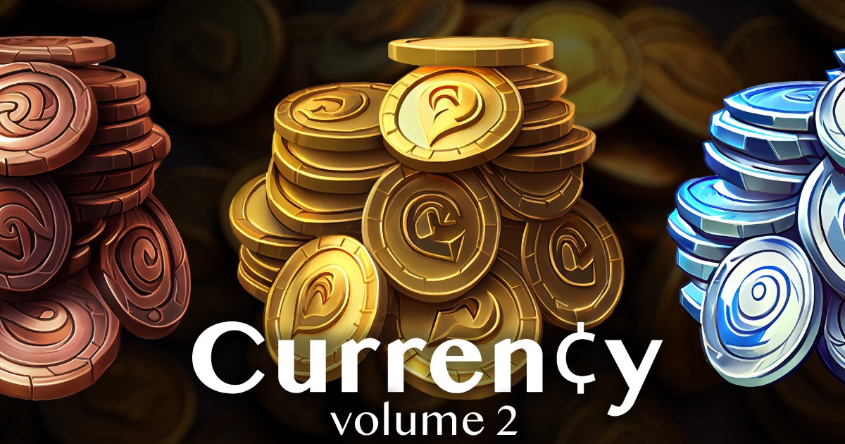 Fantasy Coins - Currency Volume 2 | 2D Icons | Unity Asset Store