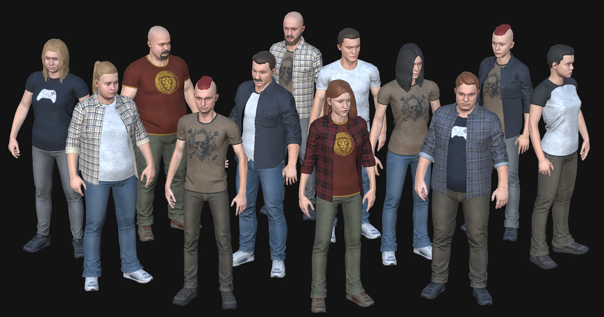 npc_casual_set_00 | Characters | Unity Asset Store