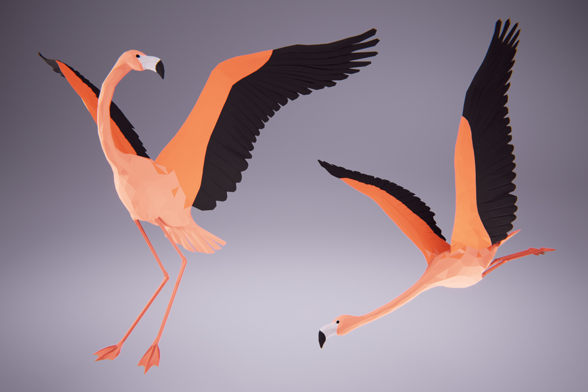 Low Poly Bird: Flamingo | Characters | Unity Asset Store