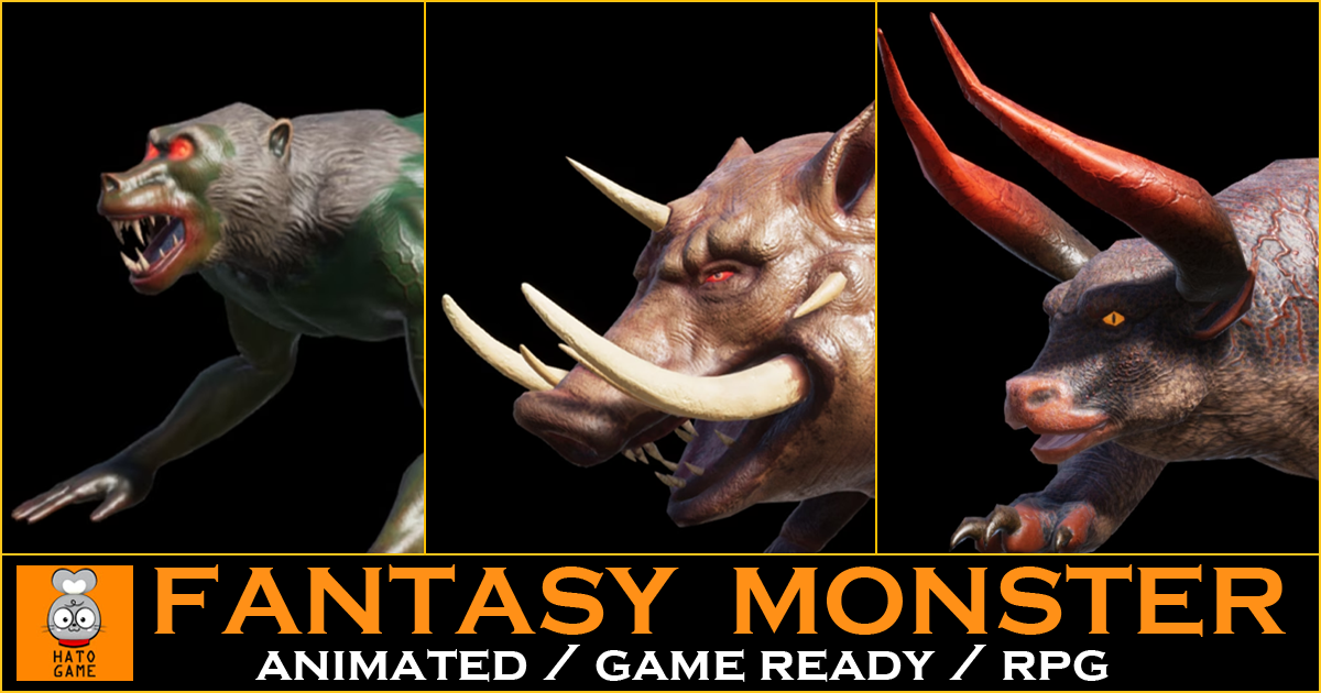 01_Monster Bundle 05 | 3D Characters | Unity Asset Store
