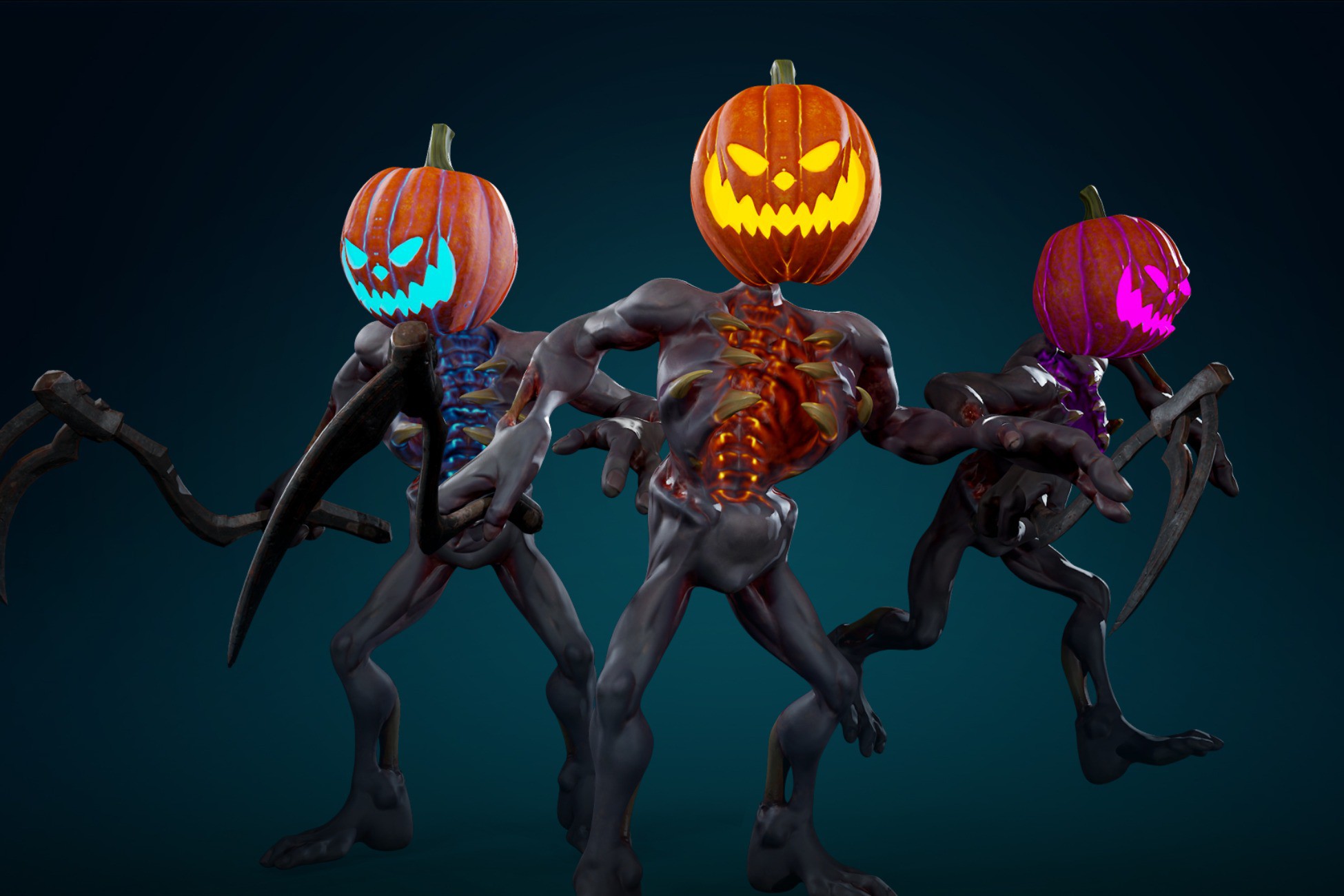 Pumpkin Undead | 3D Creatures | Unity Asset Store