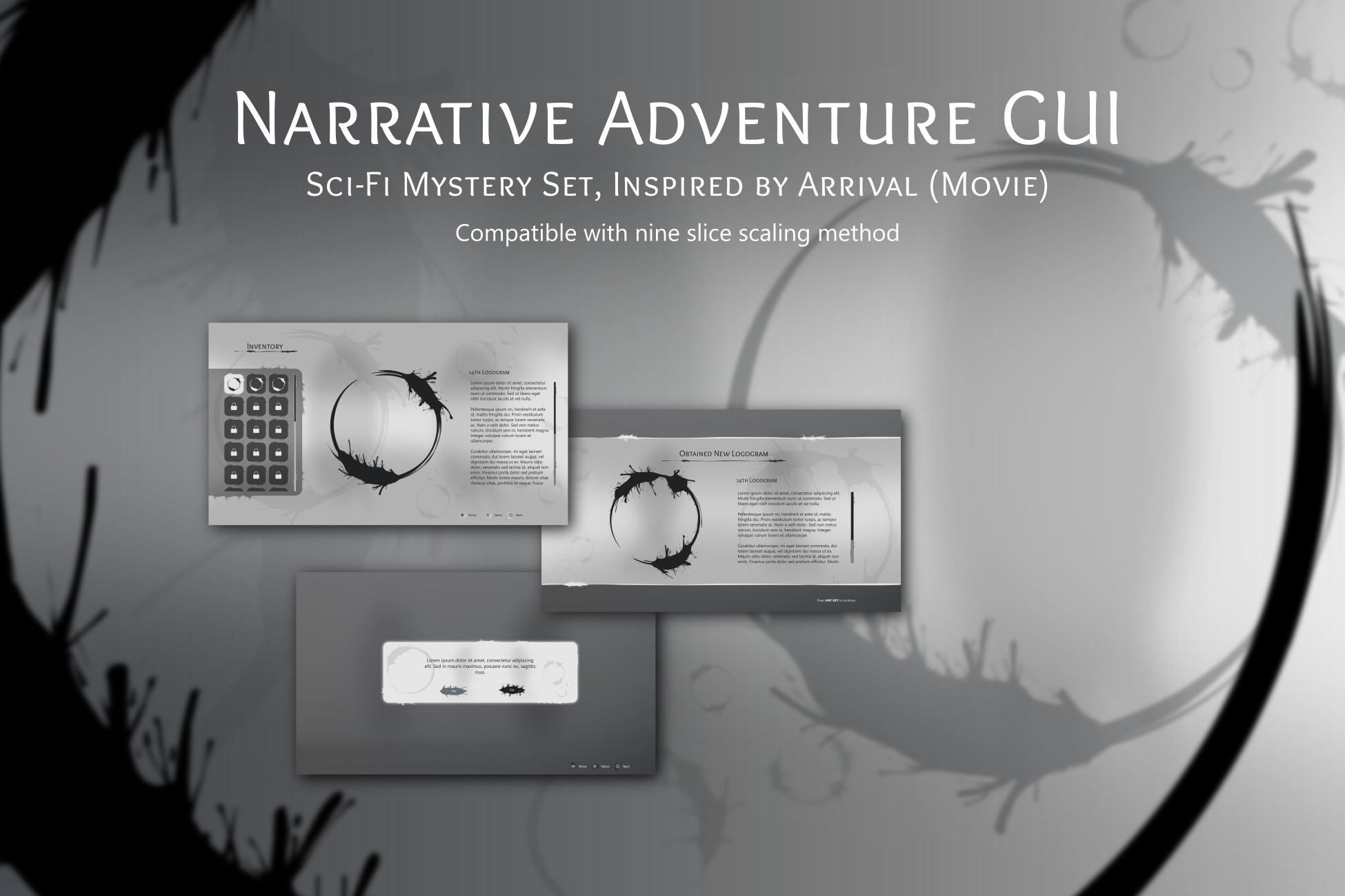 Adventure Narrative Sci-Fi Mystery GUI Pack | 2D Icons | Unity Asset Store