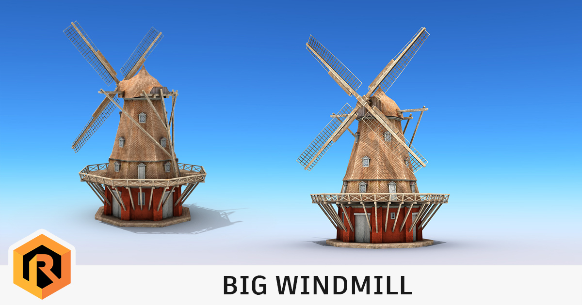 Big Windmill | 3D 外观 | Unity Asset Store
