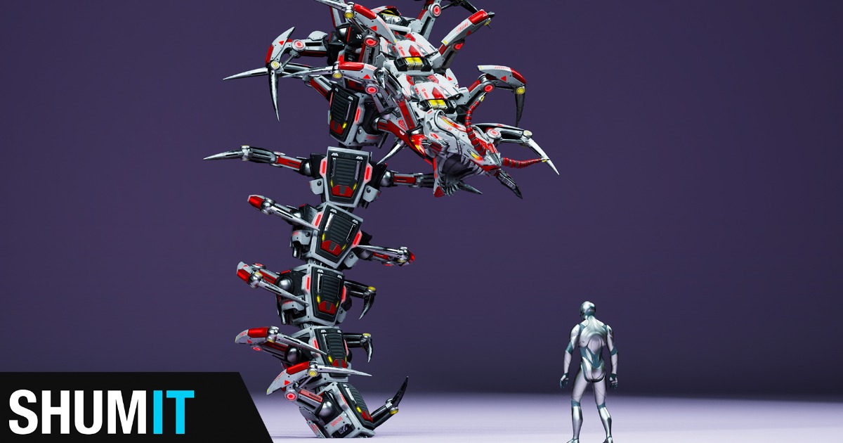 Sci-Fi Insect Scolopendra | 3D Characters | Unity Asset Store