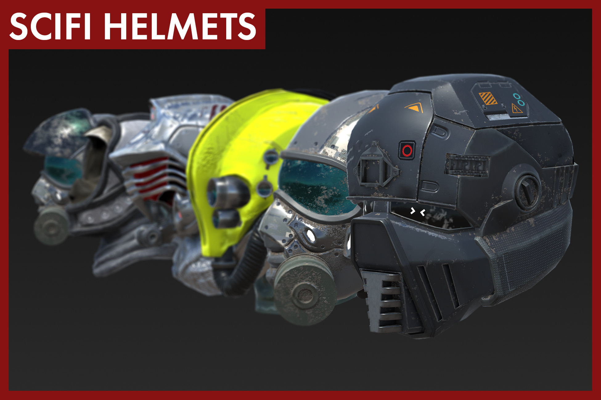 Scifi Helmet Pack | 道具 | Unity Asset Store