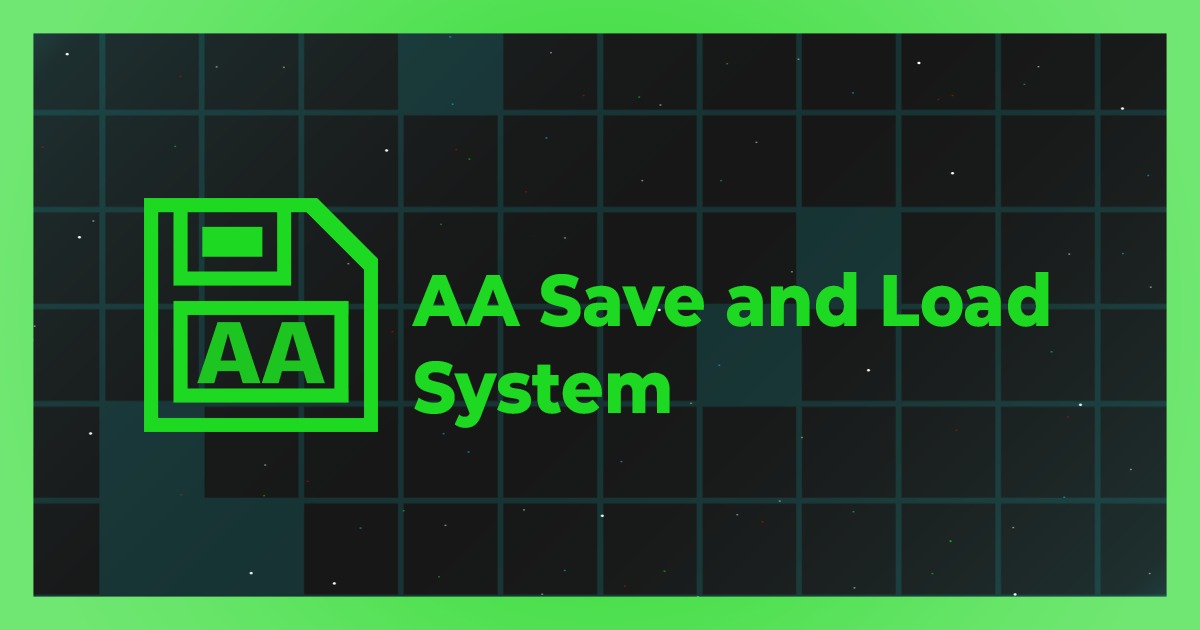 AA Save and Load System | Utilities Tools | Unity Asset Store