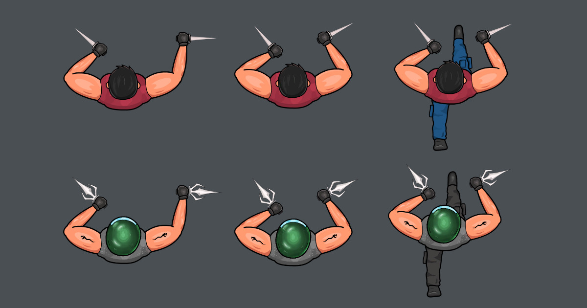 Top Down Hero 2D (FREE) | 2D Characters | Unity Asset Store